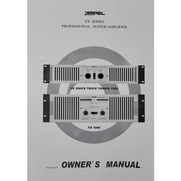 AMPEL FX300 500와트+500와트 파워앰프 > 전문장비몰 | 뉴띵
